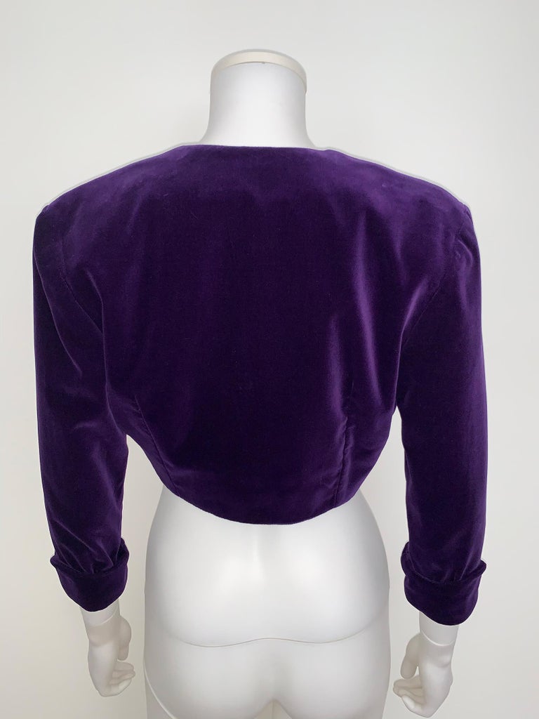 Vintage Velvet Jacket For Sale at 1stDibs