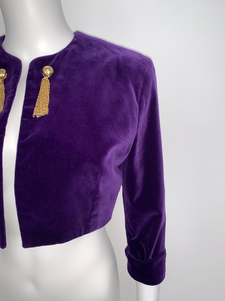 Vintage Velvet Jacket For Sale at 1stDibs