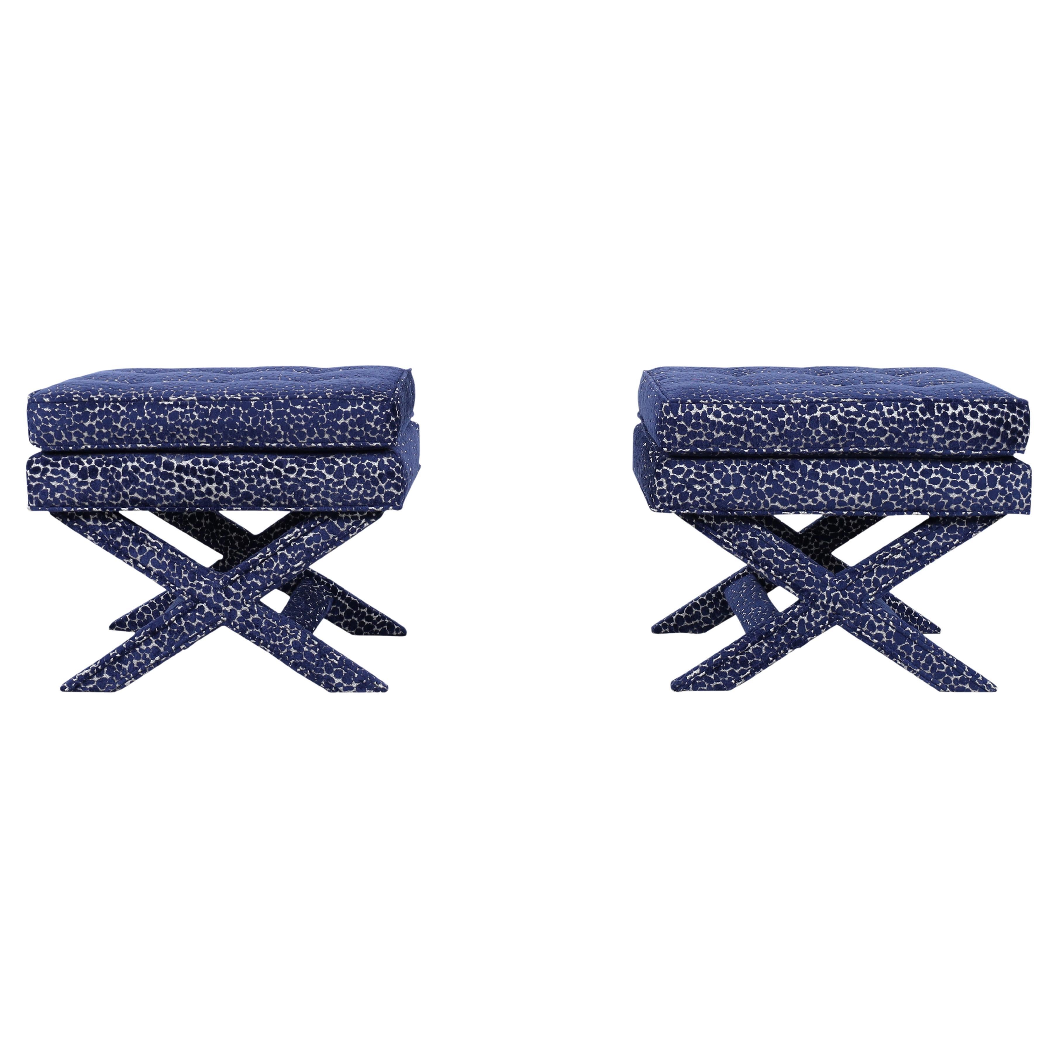 Set of Six Vintage Triangle Stools at 1stDibs