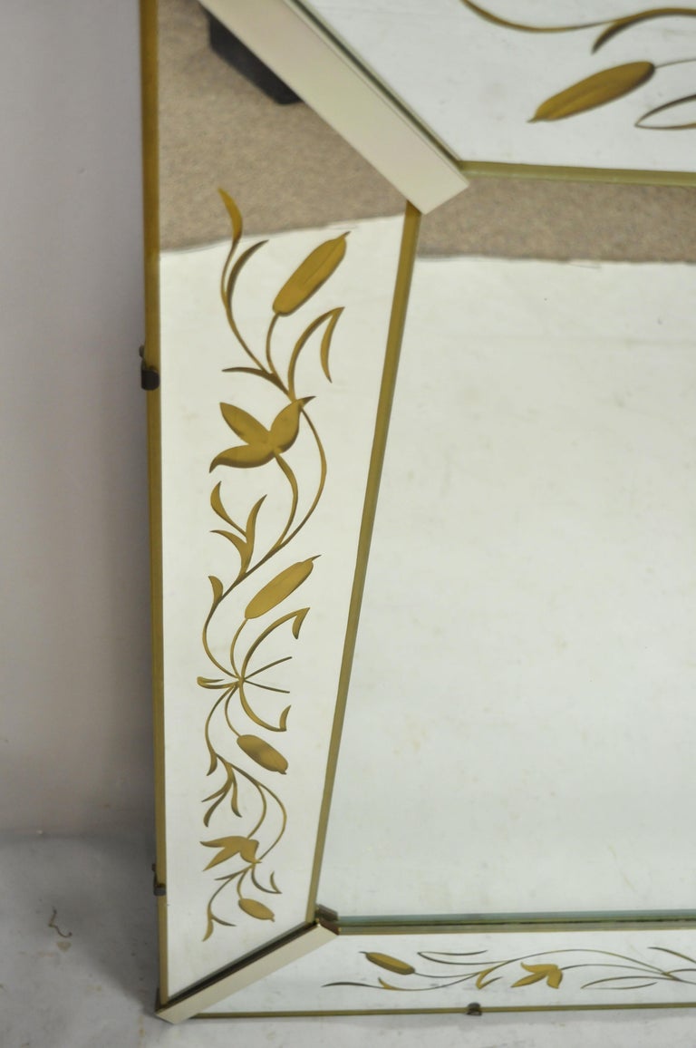 Vintage Venetian Mirror Frame Hollywood Regency Wall Sofa Mirror by ...