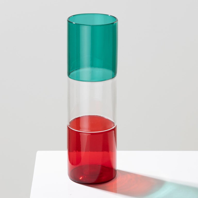 Vintage Venini Murano Fulvio Bianconi Incalmo Mouth Blown Glass Vase ...