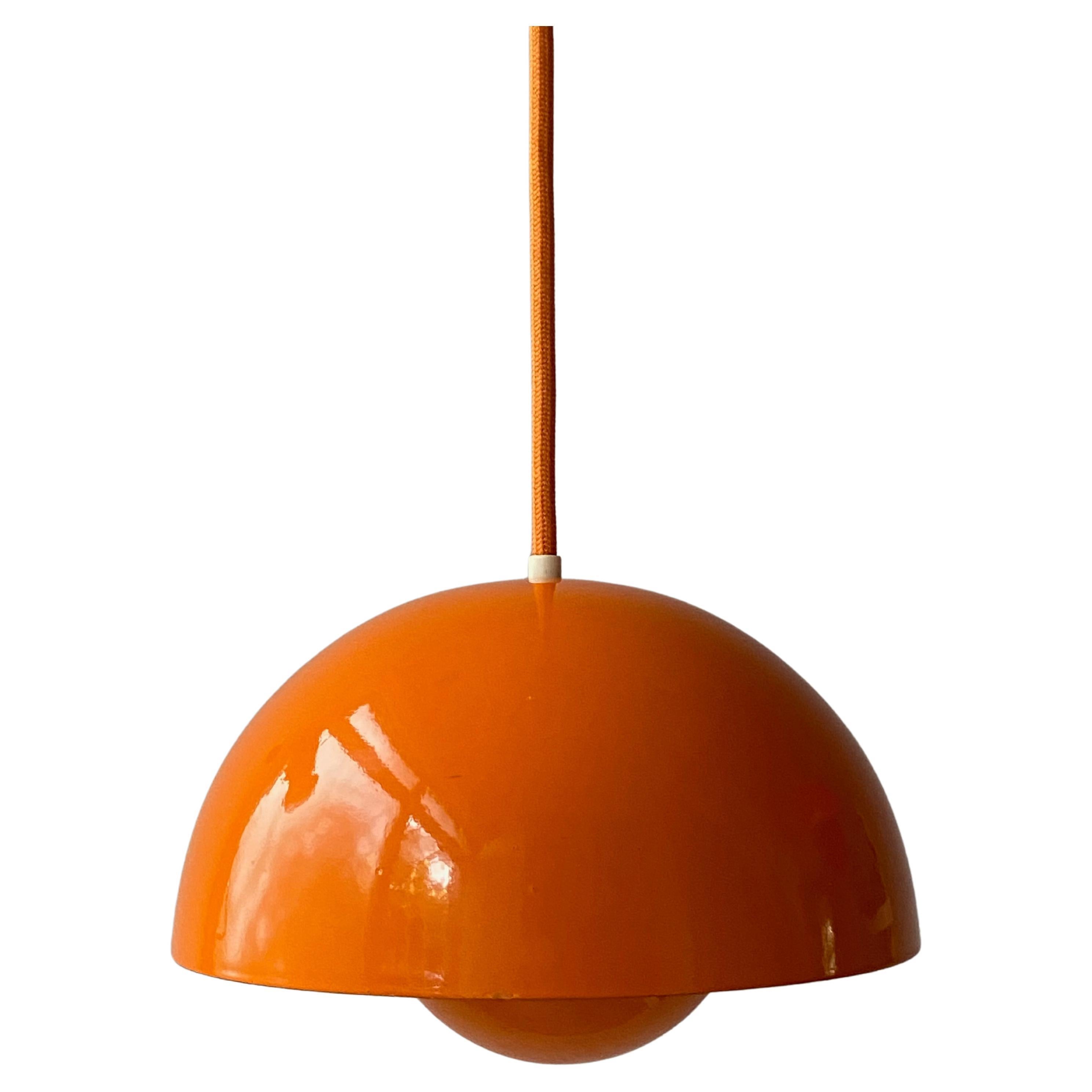 Vintage Verner Panton Enamel Flowerpot Pendant Lamp by Louis Poulsen ...
