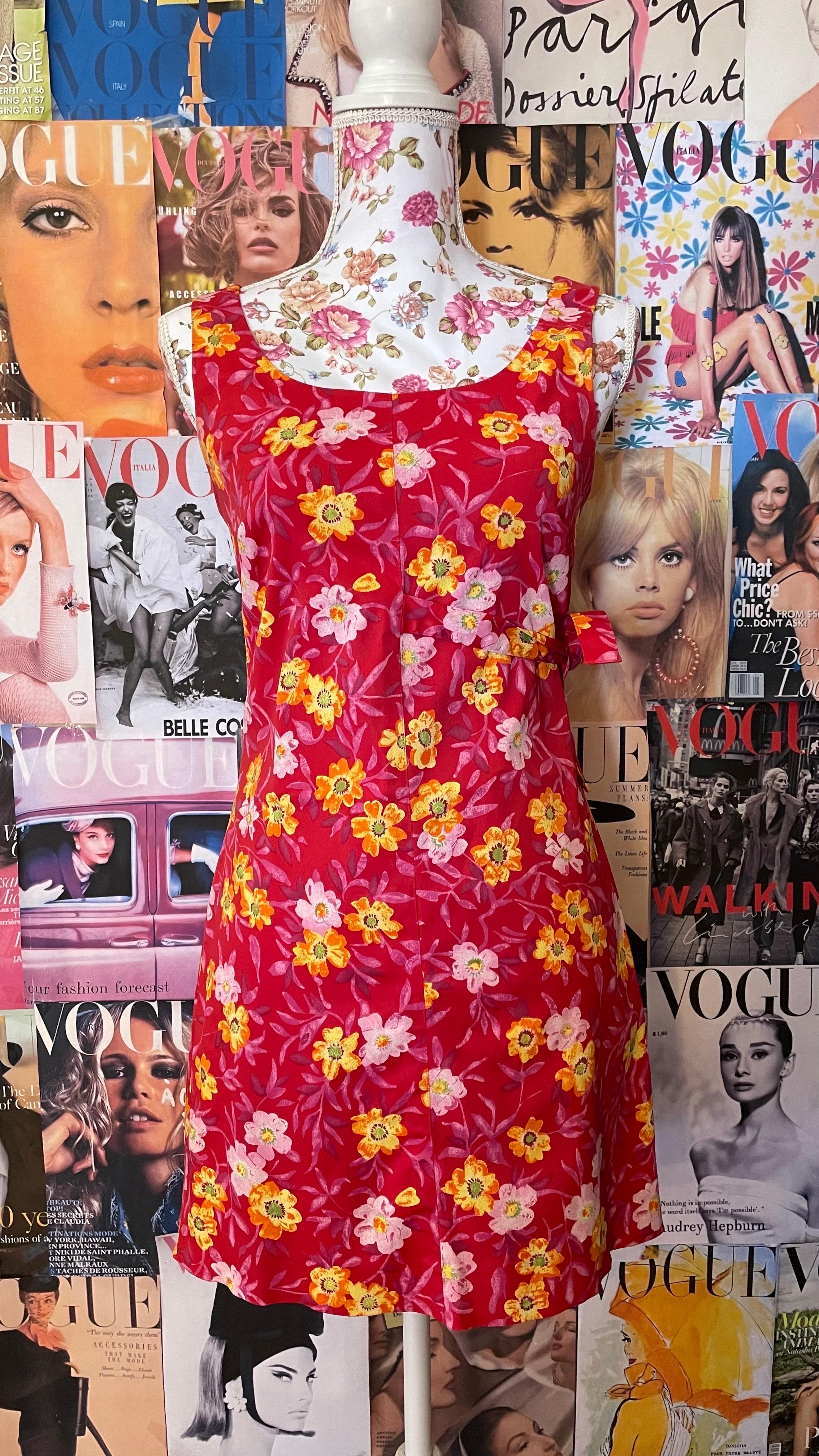 Vintage Versace floral dress For Sale at 1stDibs | versace flower dress ...