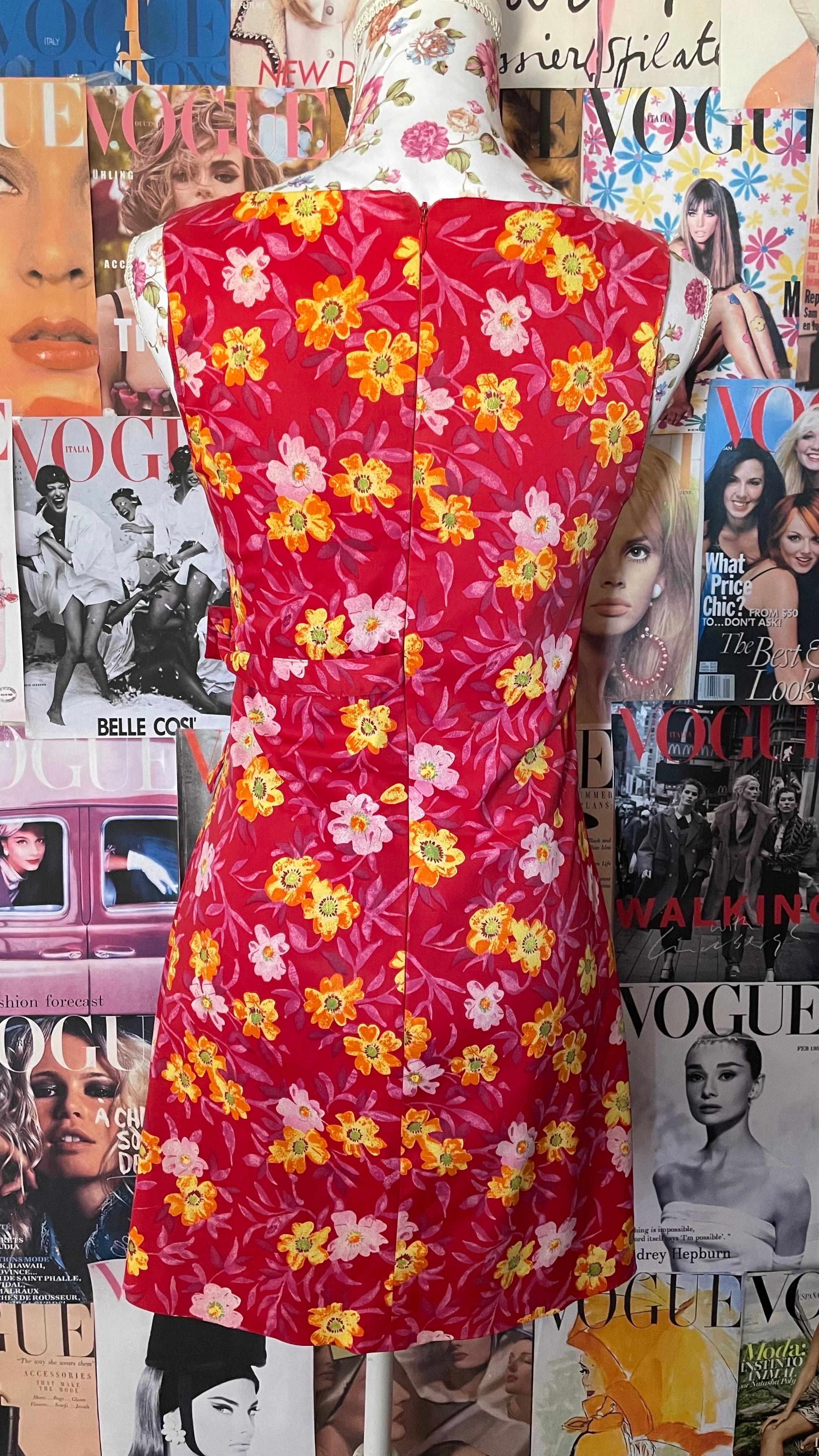 Vintage Versace floral dress For Sale at 1stDibs | versace flower dress ...