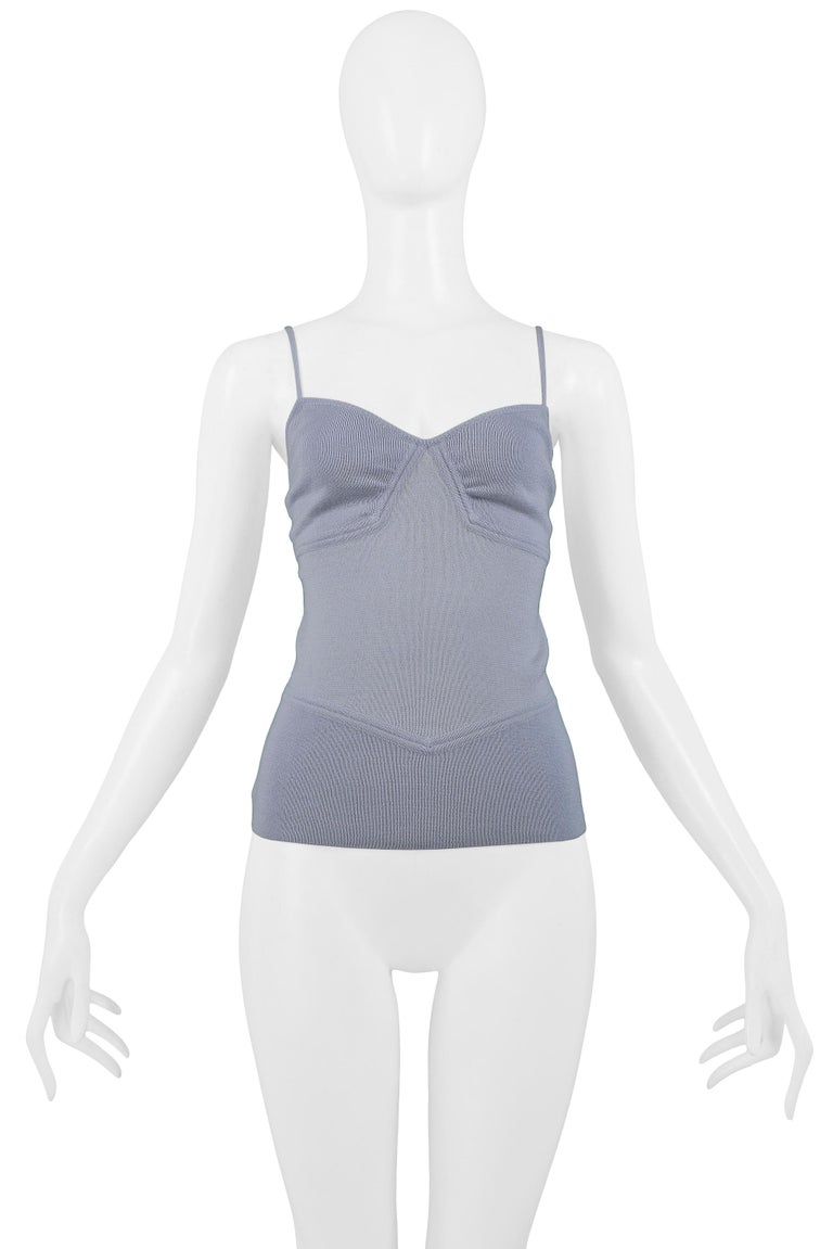 Vintage Versace Powder Blue Cardigan with Matching Camisole For Sale at ...
