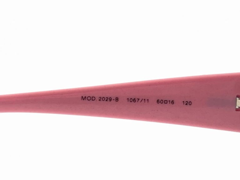 Vintage Versace Semi Rimless Rose Frame Sunglasses 1990 Made in Italy ...