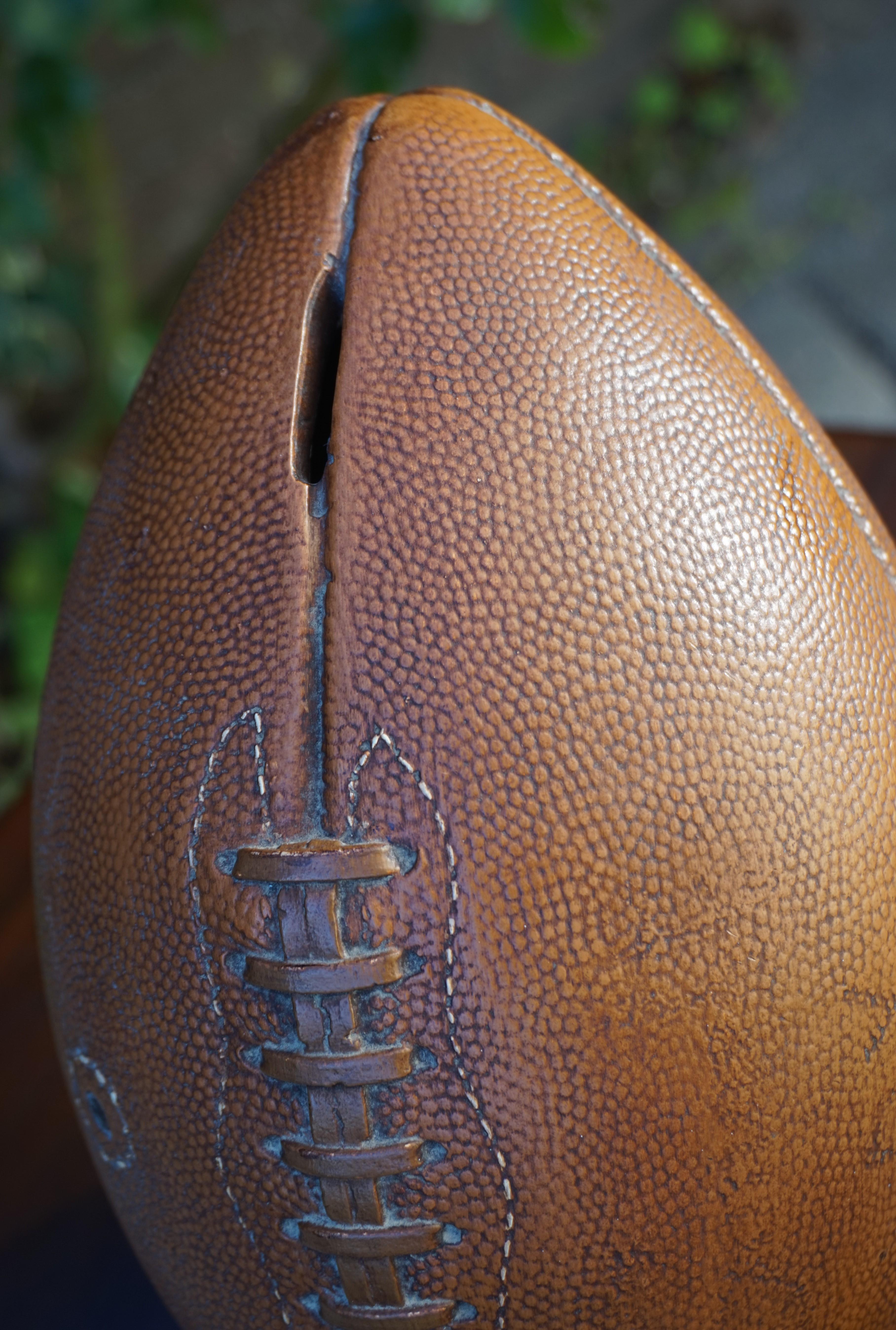 Vintage and Very Realistic Football Money Box Moneybox of Hand-Painted ...