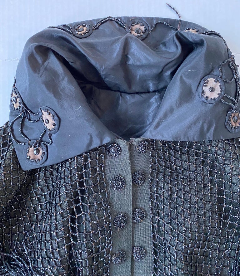 Vintage Victorian 1880s Beaded Fringe Capelet For Sale at 1stDibs