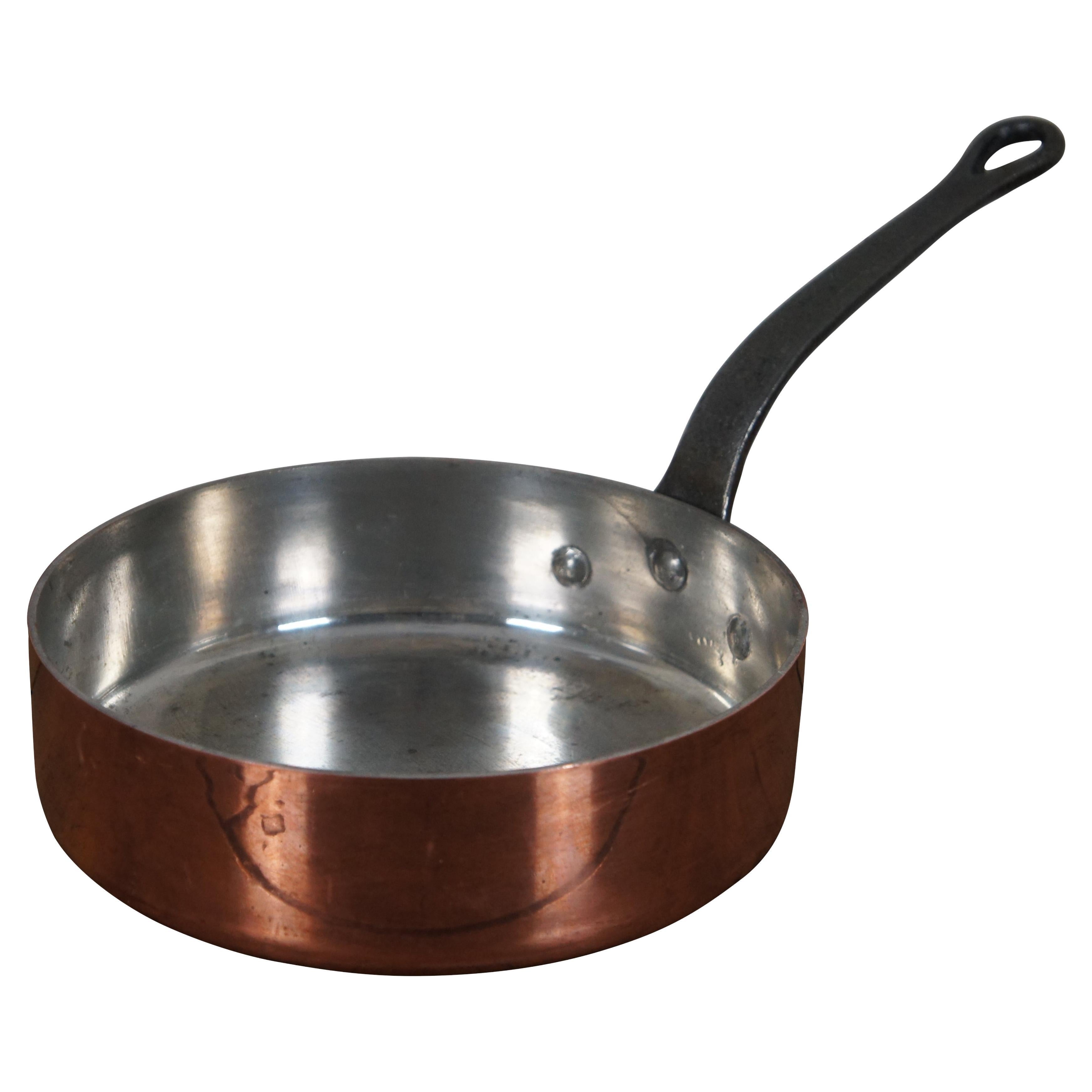 French Small Copper Stock Pan For Sale at 1stDibs