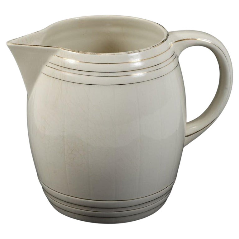 Vintage Villeroy and Boch Porcelain Pot in Beige, 1G28 For Sale at 1stDibs