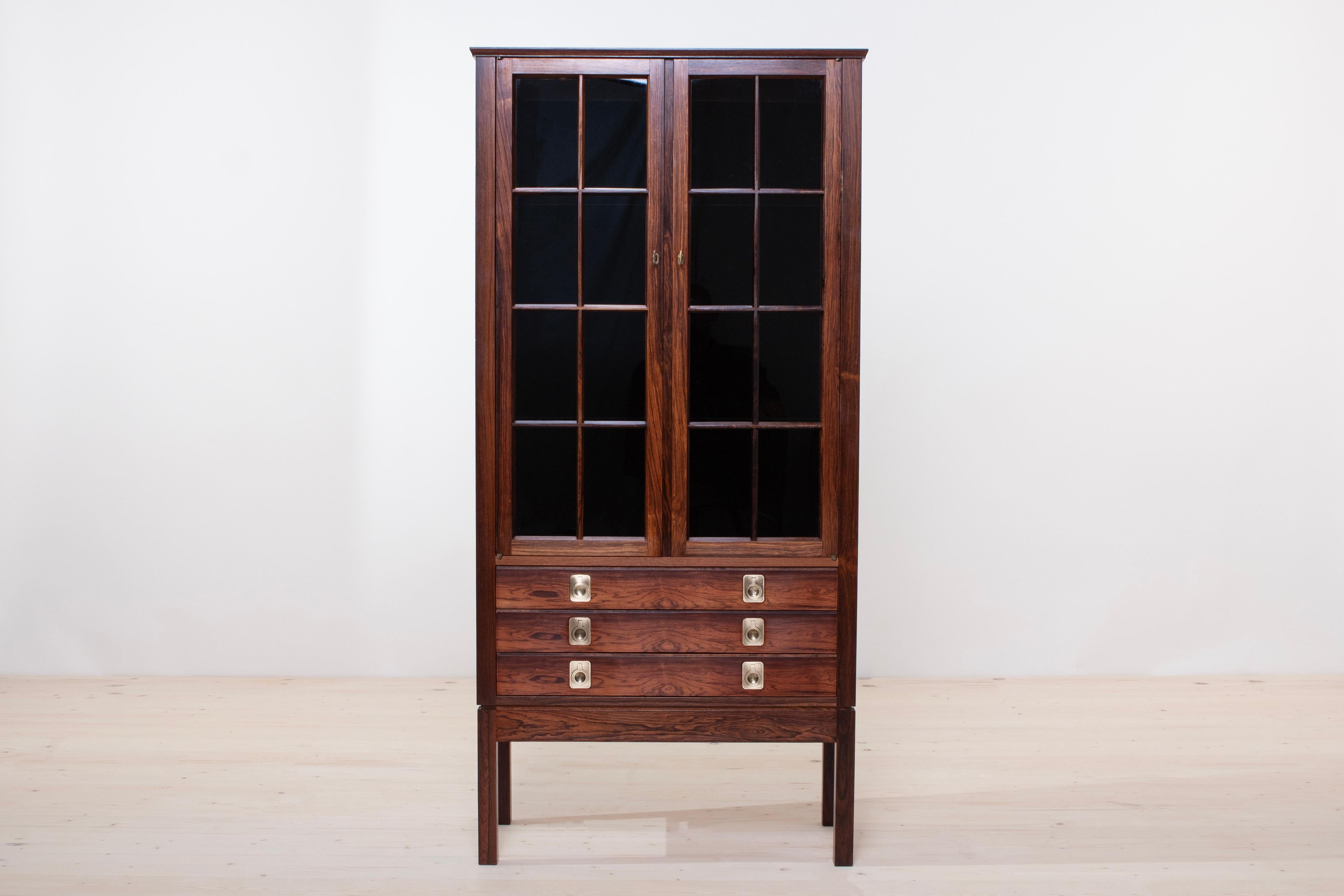Vintage Vitrine or Display Cabinet by BRUKSBO, Norway, 1960s at 1stDibs
