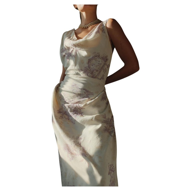 Vintage Vivienne Westwood Red Label Toile de Jouy Cotton Tea Stained ...