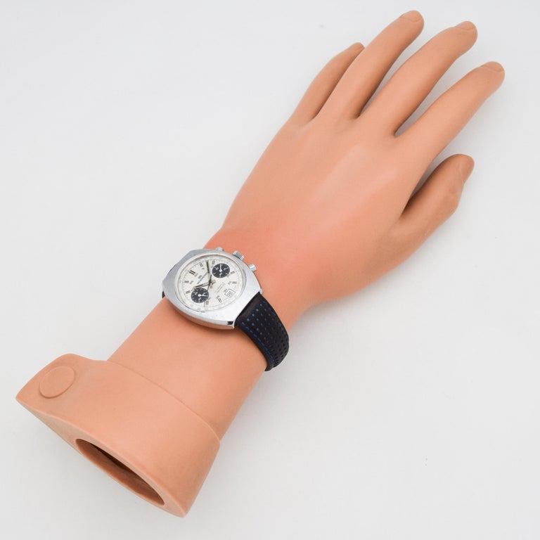 Vintage Wakmann Chronograph Stainless Steel Watch, 1970s For Sale at ...