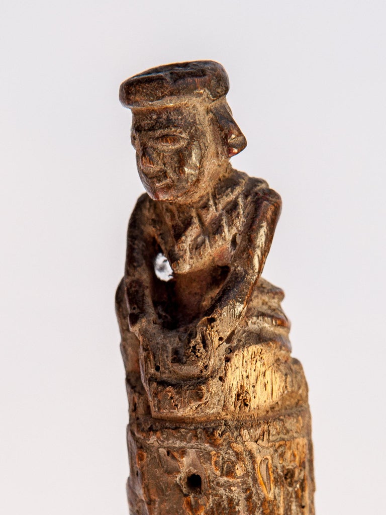 Vintage Walking Stick with Carved Figure, from Burma, Bamboo, Early ...