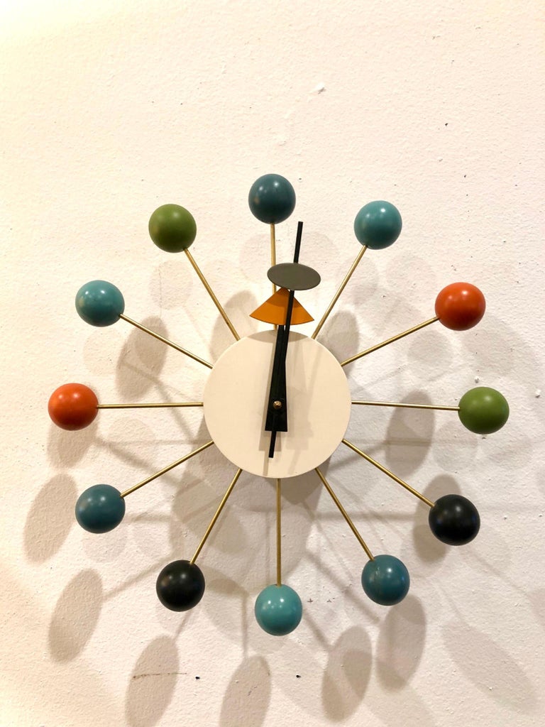 Vintage Wall Ball Clock Designed by George Nelson for Vitra at 1stDibs