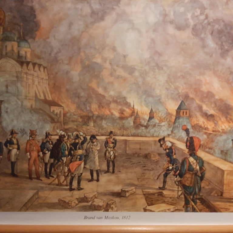 Vintage Wall Chart of the Fire of Moscow by Isings 'circa 1950' For ...