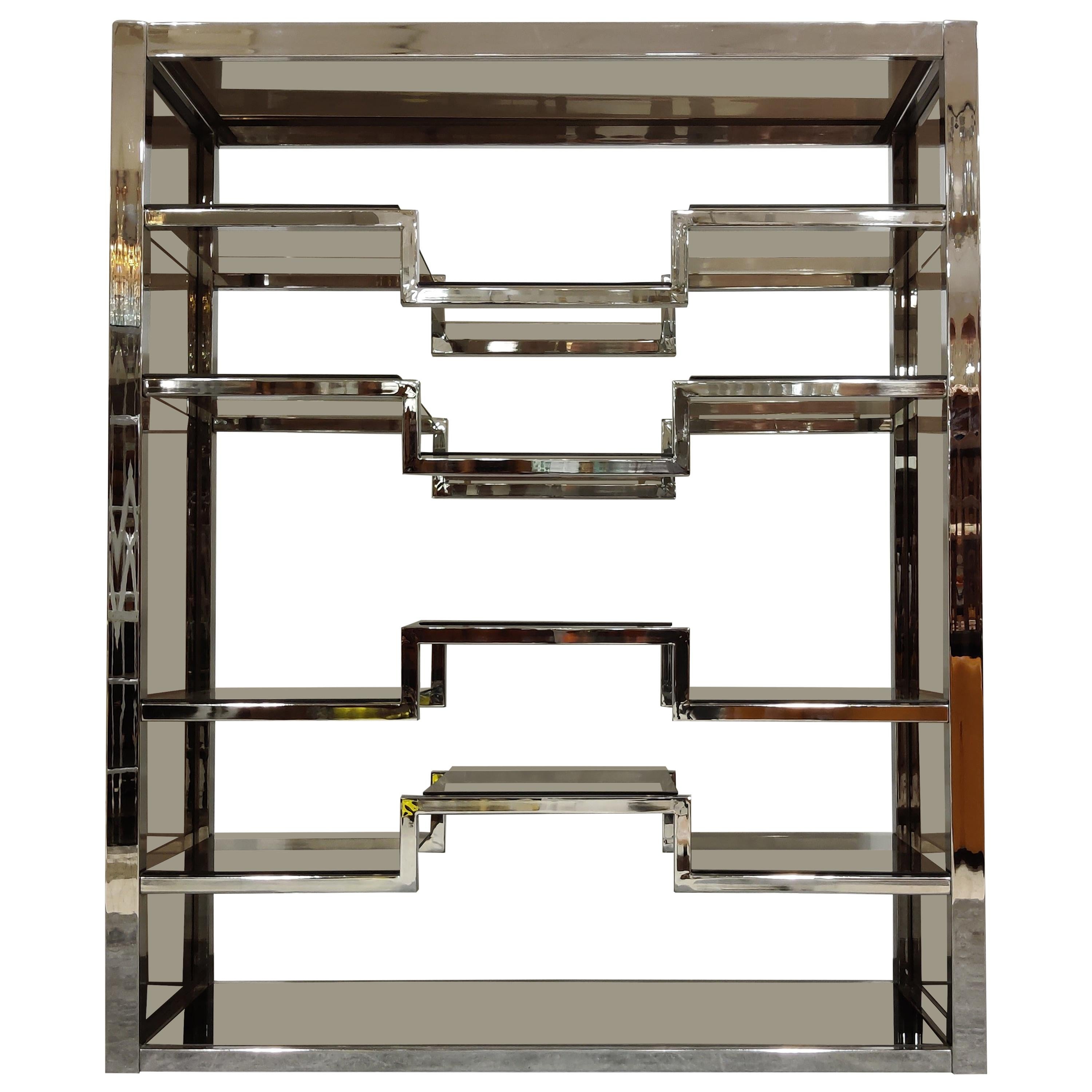 Vintage Wall Unit by Willy Rizzo, 1970s For Sale at 1stDibs