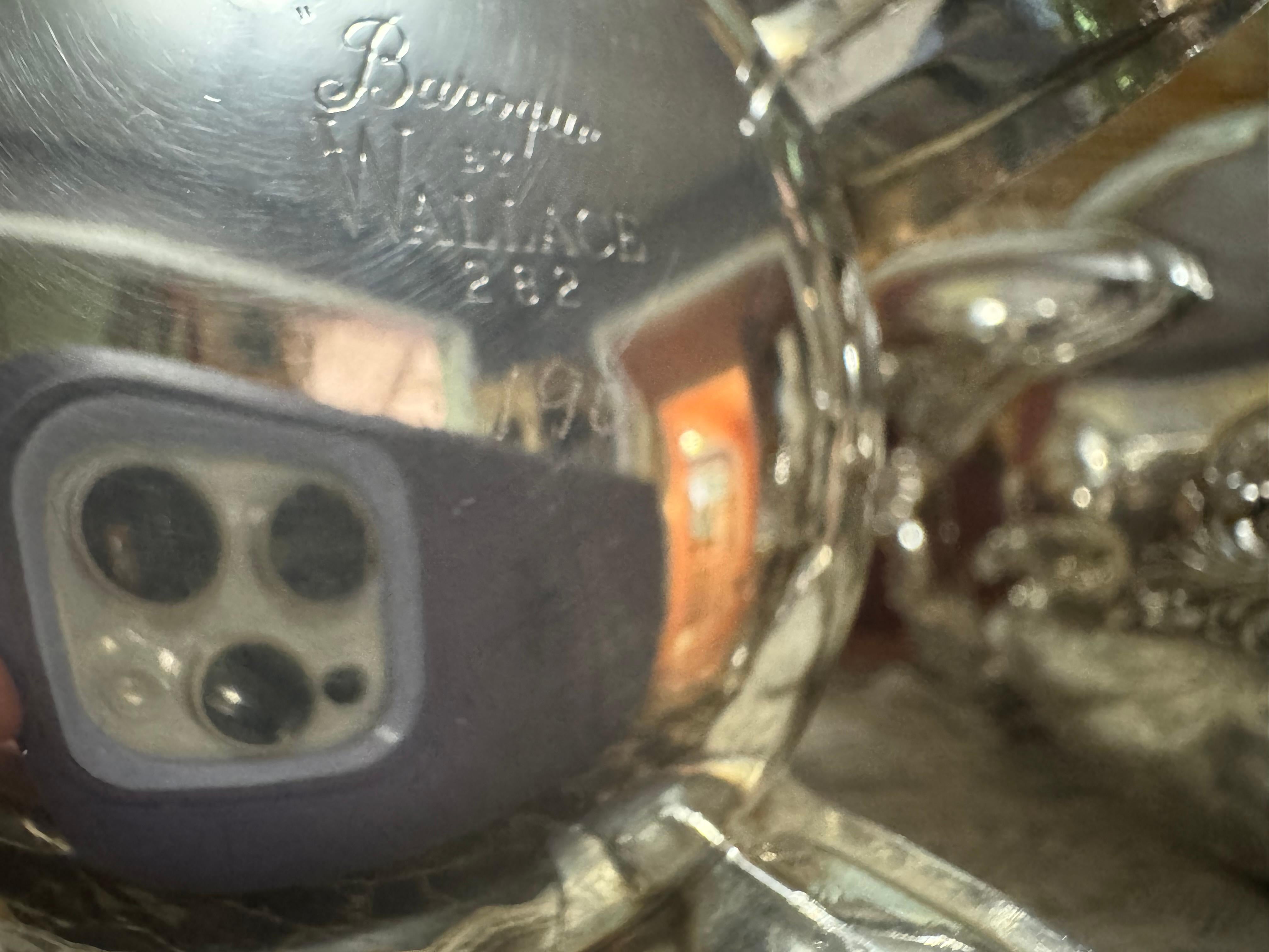 Vintage Wallace Baroque silverplate set 4 piece set For Sale at 1stDibs