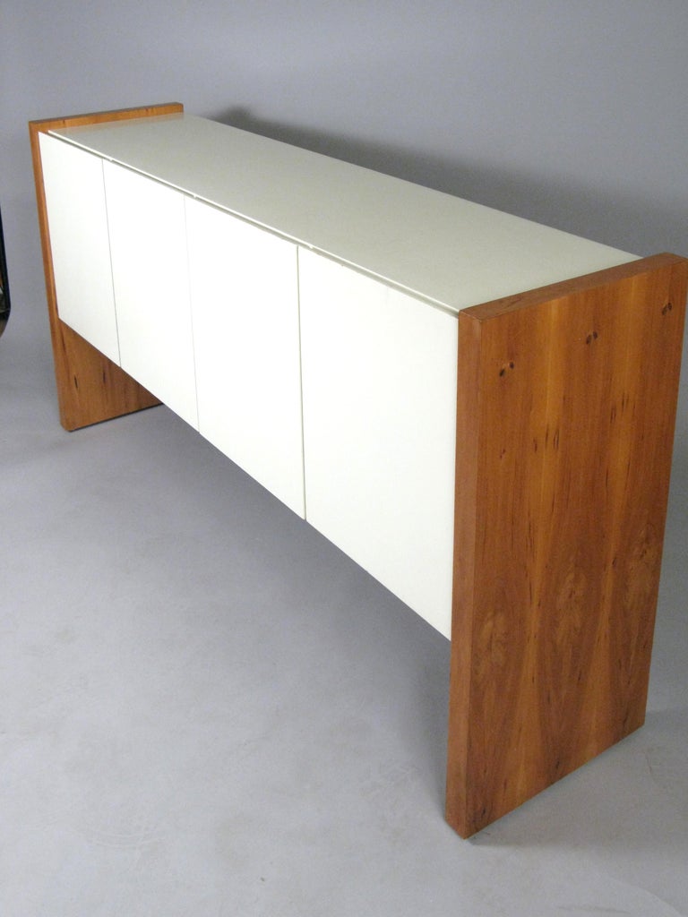 Vintage Walnut and Lacquered Cabinet by Milo Baughman for Thayer Coggin ...