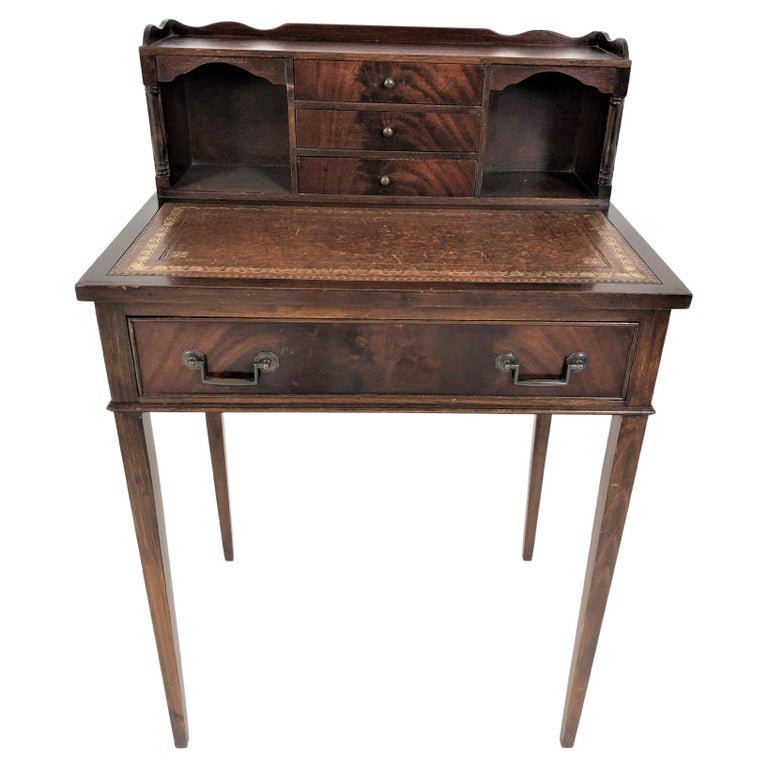 Vintage Walnut Ladies Writing Desk Writing Table, Scotland 1930, H743 ...