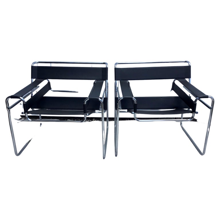 Vintage Wassily Chairs, a Pair at 1stDibs