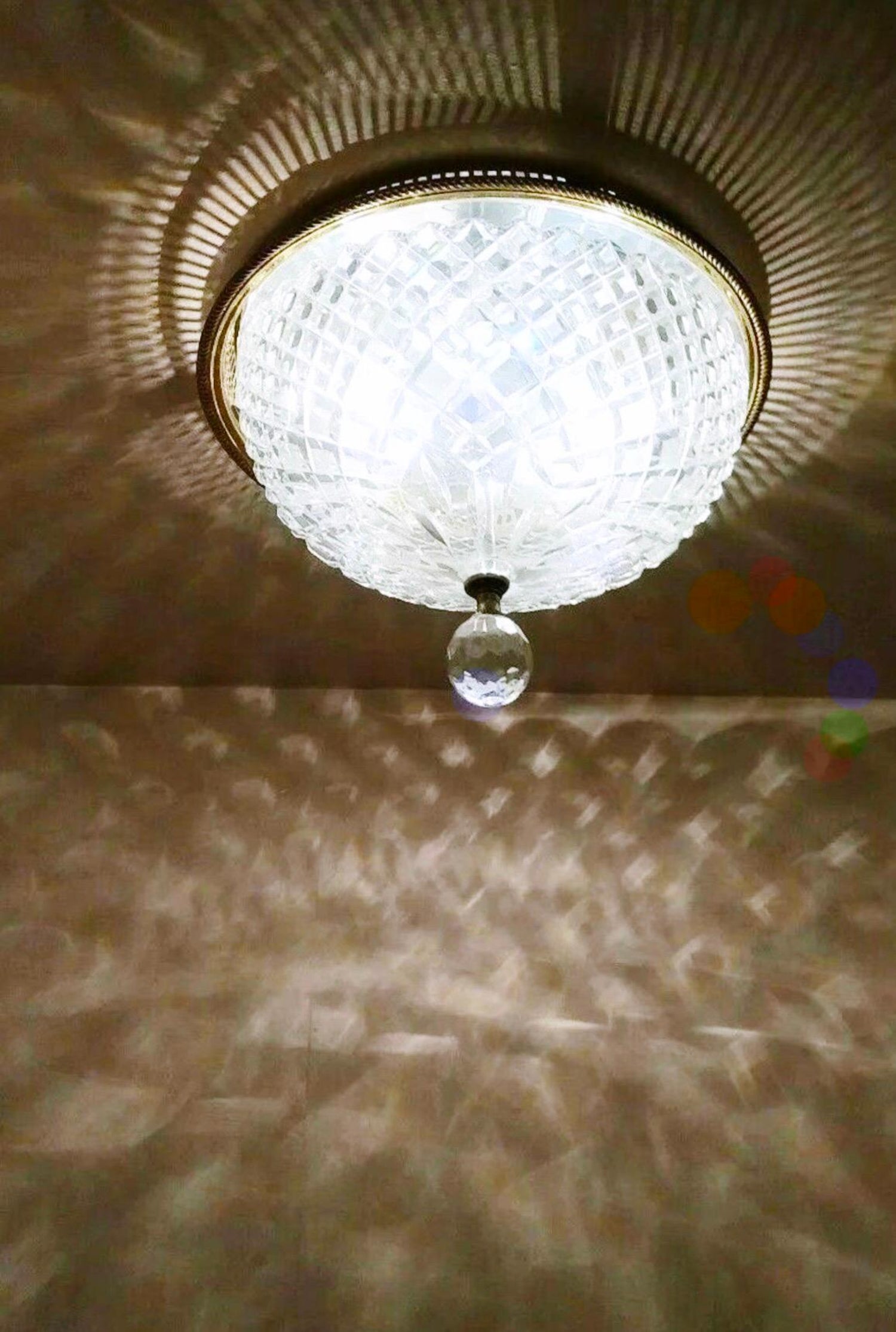Waterford Crystal Ceiling Light Fixture | Shelly Lighting