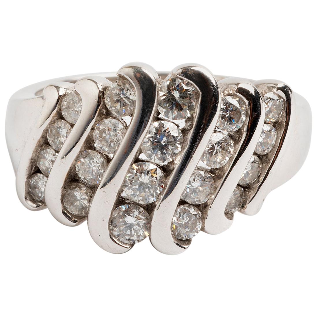 Peter Guy Watson Vintage Modernist Hallmarked Silver Ring, London, 1973 ...
