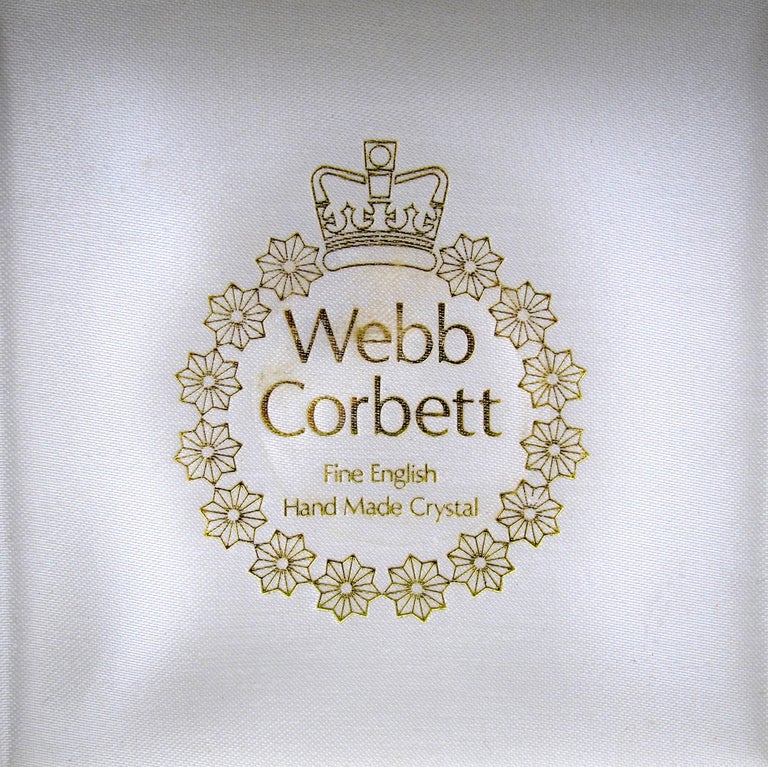 Vintage Webb Corbett Green Crystal Paperweight with an Engraved Fish at ...