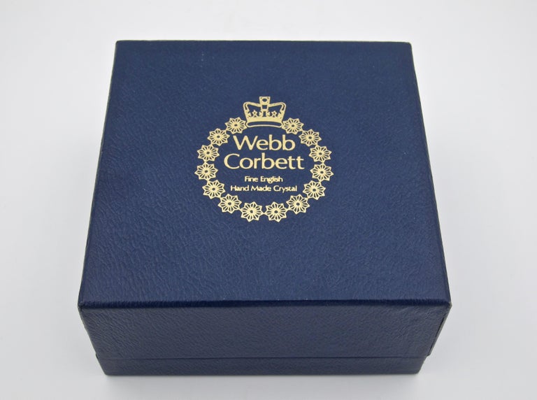 Vintage Webb Corbett Green Crystal Paperweight with an Engraved Fish at ...