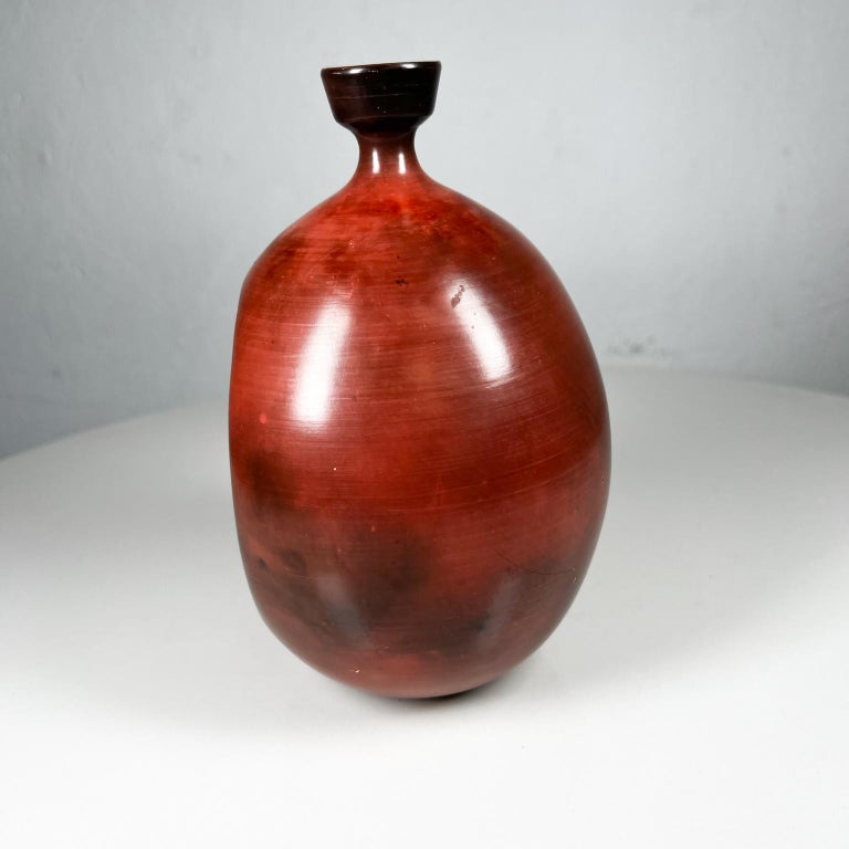 Vintage Weed Pot Concave Design Organic Modern Art Pottery Signed For ...