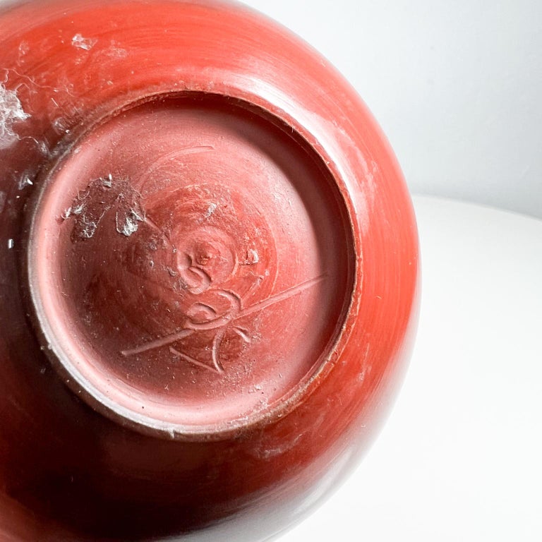Vintage Weed Pot Concave Design Organic Modern Art Pottery Signed For ...