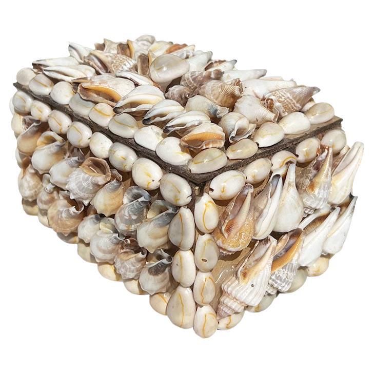 Heart Shaped Shell Encrusted Box with Hinged Lid and Red lining For ...