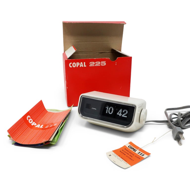Vintage White Copal Model 225 Flip Clock at 1stDibs | copal flip clock ...
