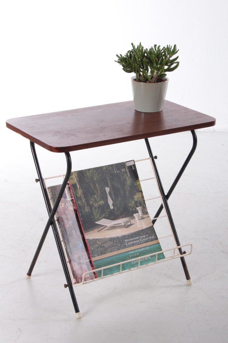 Vintage White Metal String Side Table from Sweden, 1960 For Sale at 1stDibs