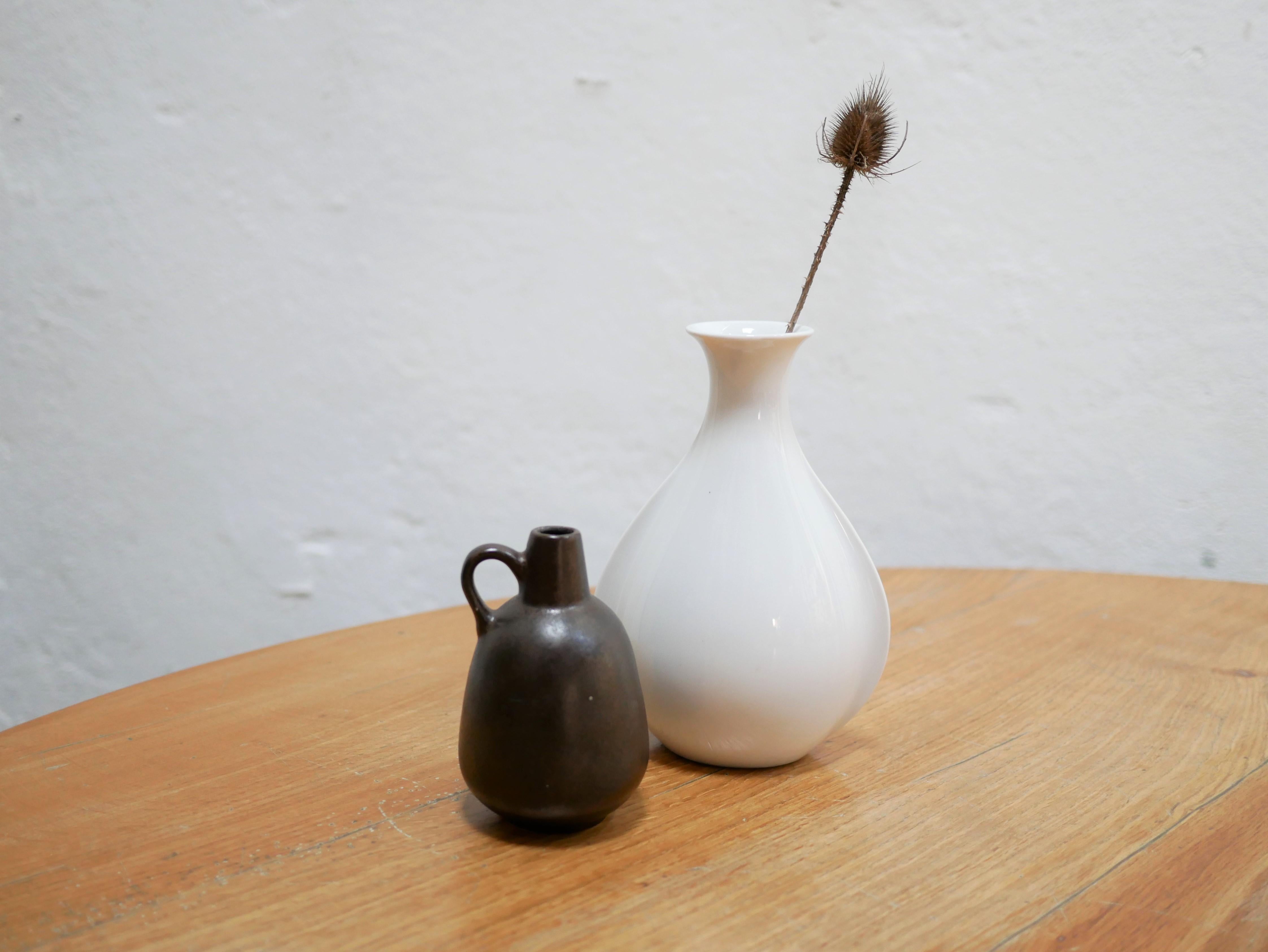 Vintage White Porcelain Vase by the Seltmann Weiden Factory, Germany at ...