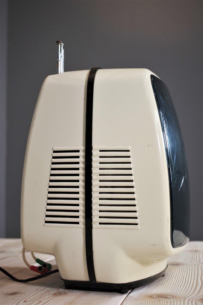 Vintage White TV, 1970s - Retro and Iconic Design For Sale at 1stDibs