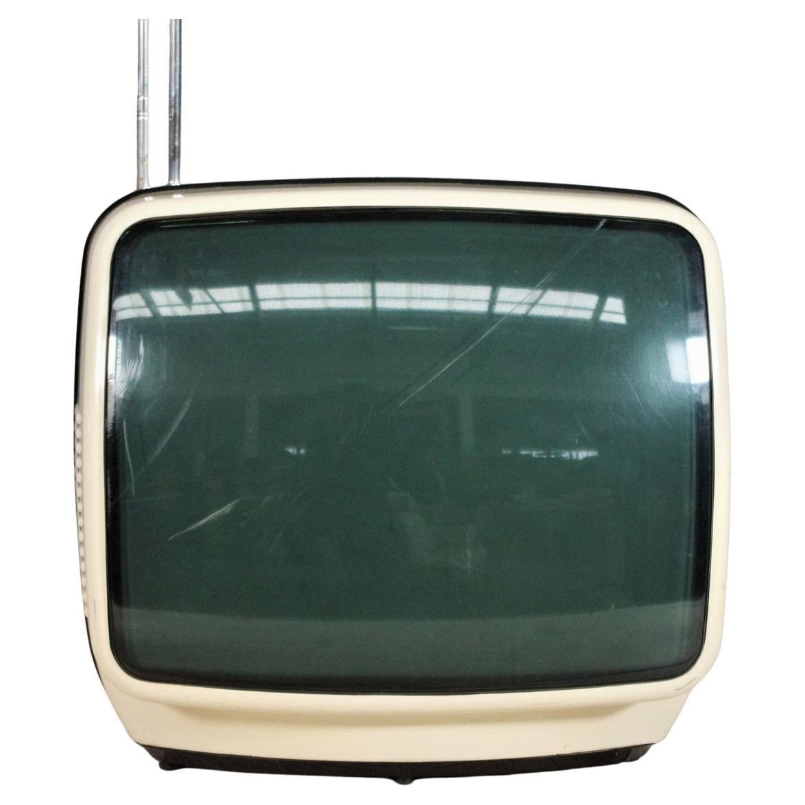 Vintage White TV, 1970s - Retro and Iconic Design For Sale at 1stDibs