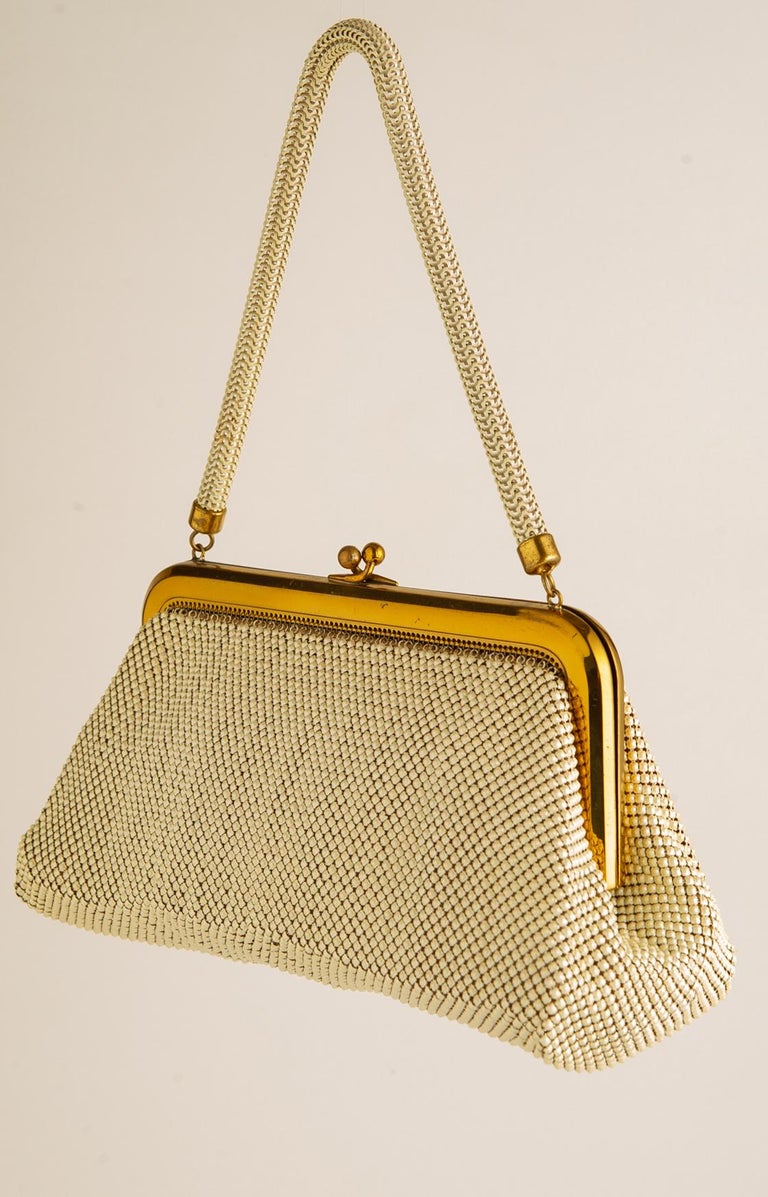 Vintage Whiting and Davis Evening Bag For Sale at 1stDibs