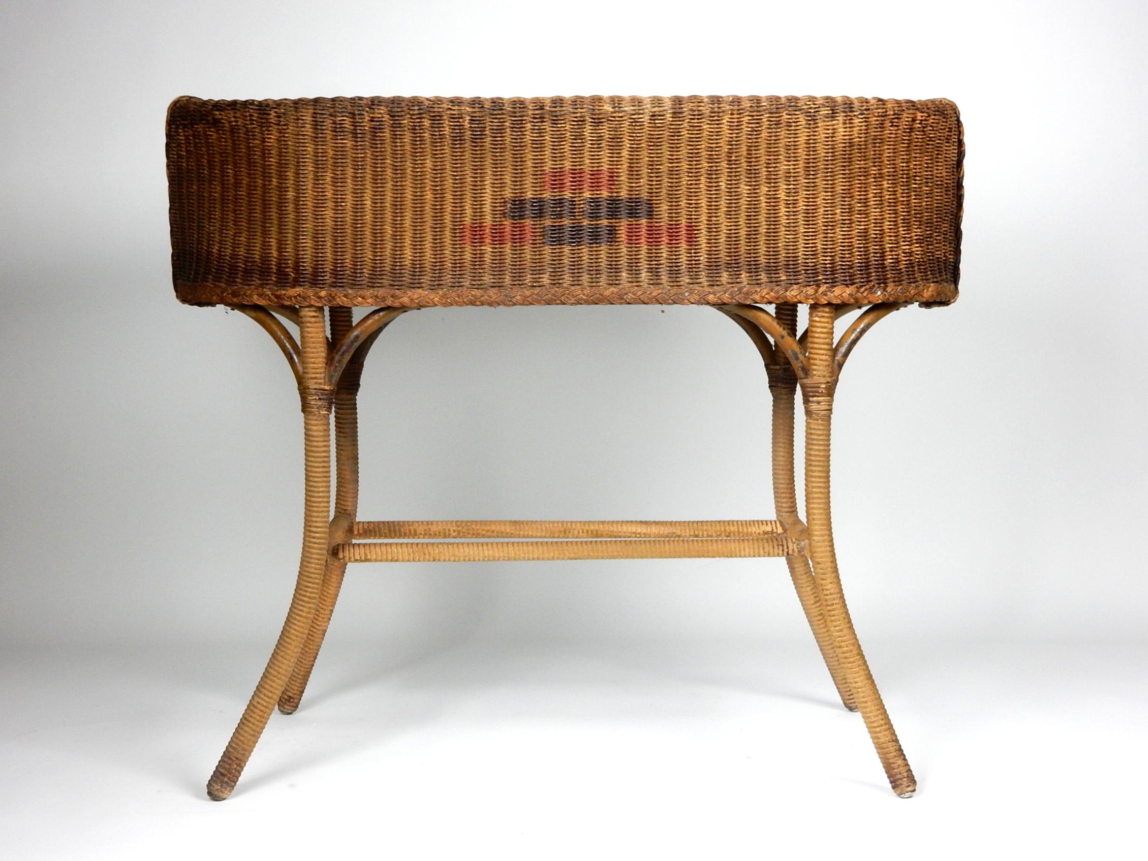 Vintage Wicker Garden or Porch Planter Stand For Sale at 1stDibs ...