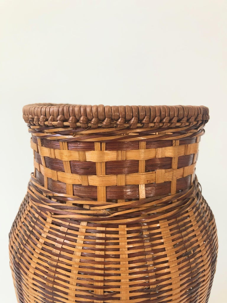 Vintage Wicker Vase For Sale at 1stDibs | wicker vases cheap