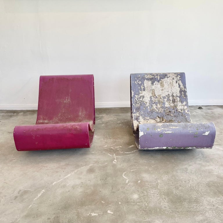 Vintage Willy Guhl Concrete Loop Chairs, 1960s, Switzerland For Sale at ...