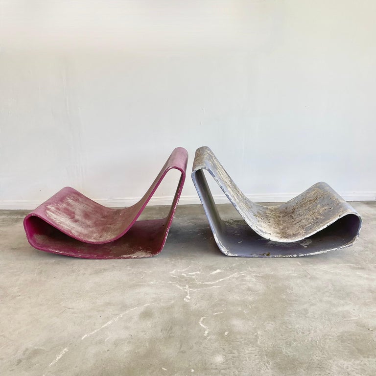 Vintage Willy Guhl Concrete Loop Chairs, 1960s, Switzerland For Sale at ...