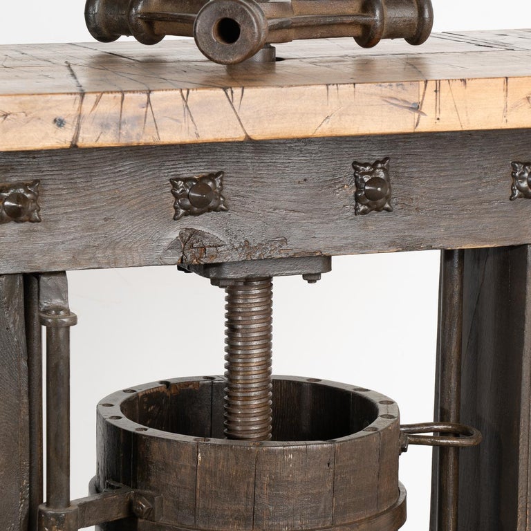 Vintage Wine Press Bar Table Wine Tasting Table, circa 1890 For Sale at ...
