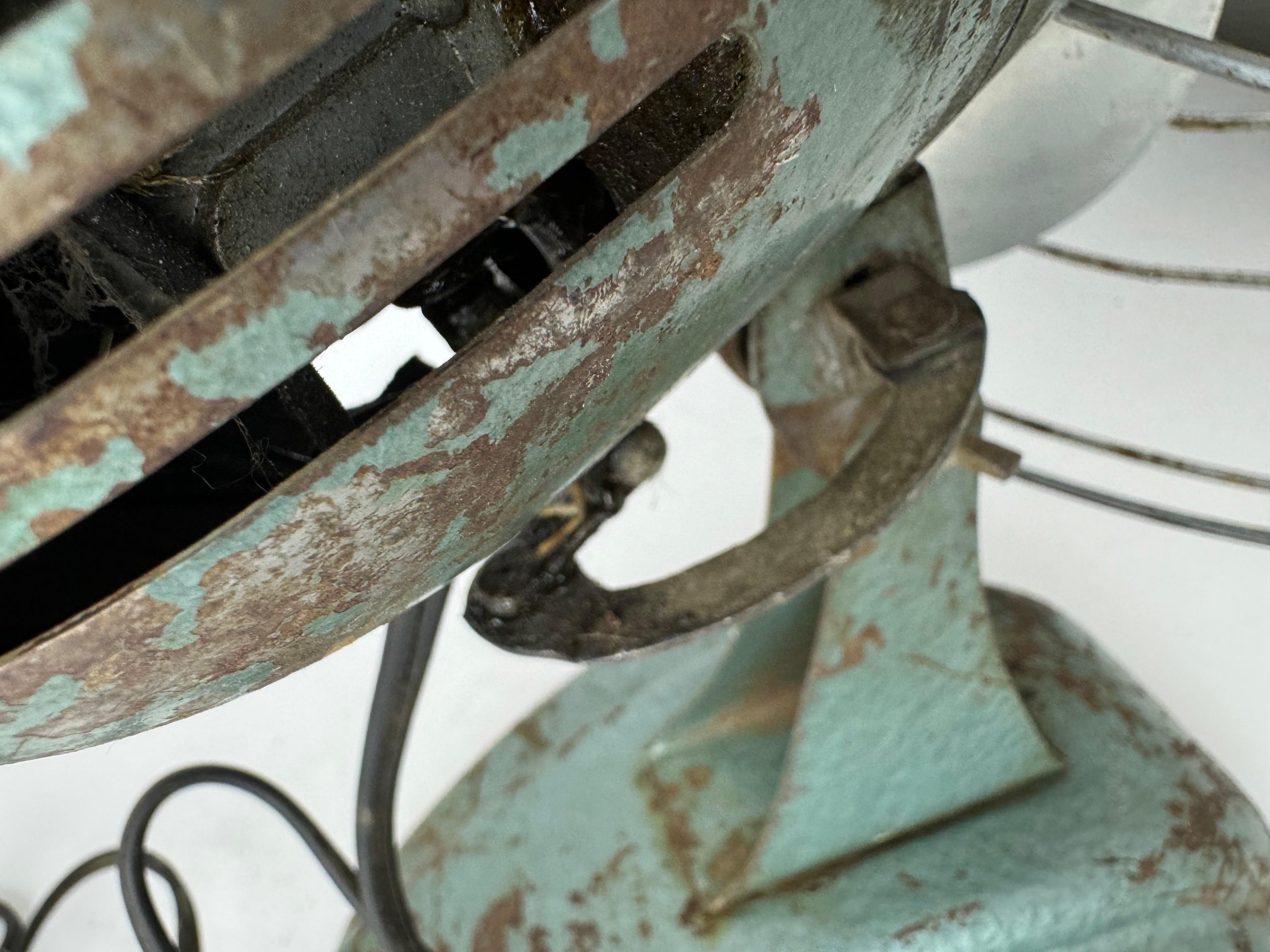 Vintage Wizard Husky Industrial Oscillating Fan For Sale at 1stDibs