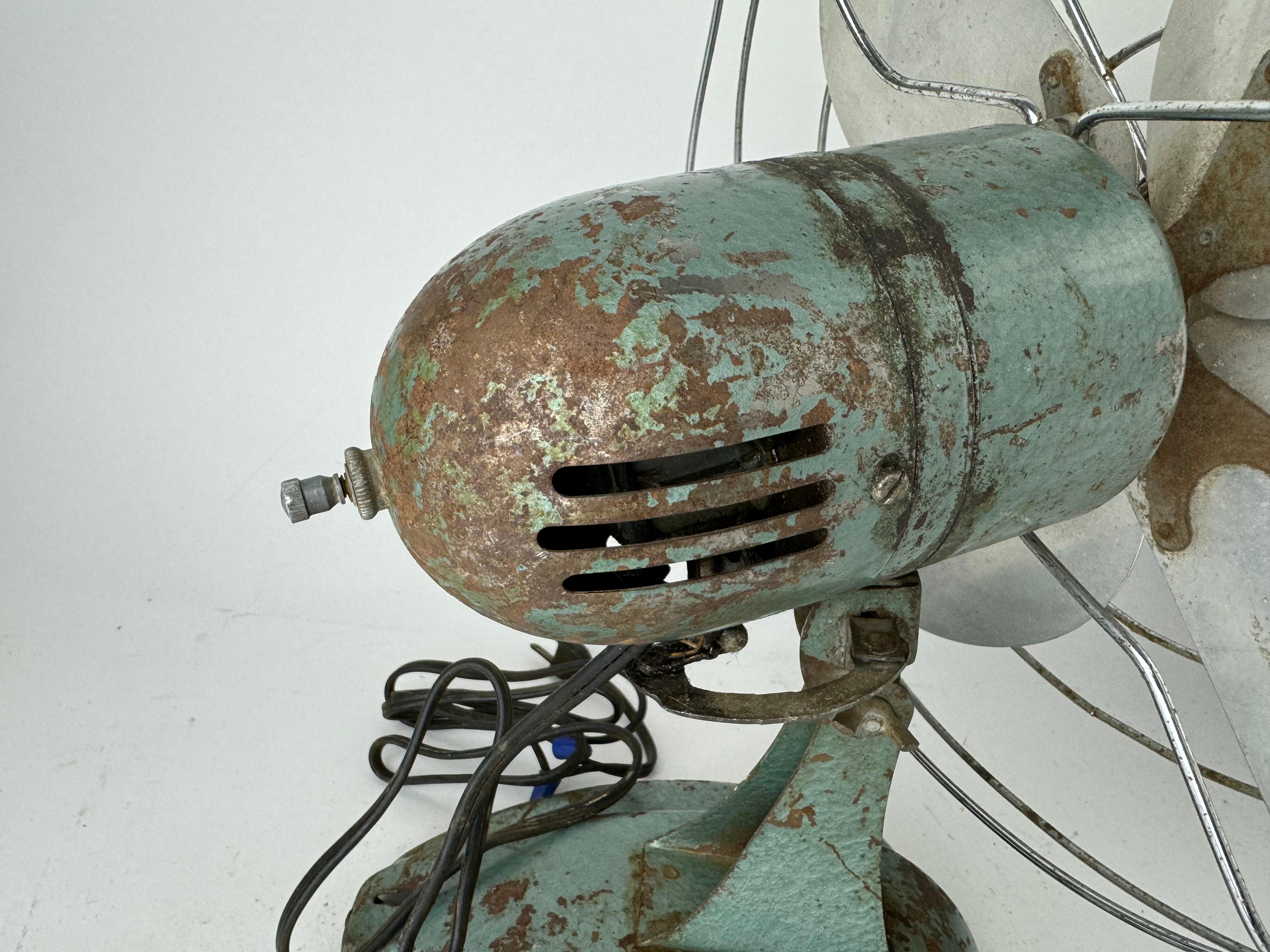 Vintage Wizard Husky Industrial Oscillating Fan For Sale at 1stDibs