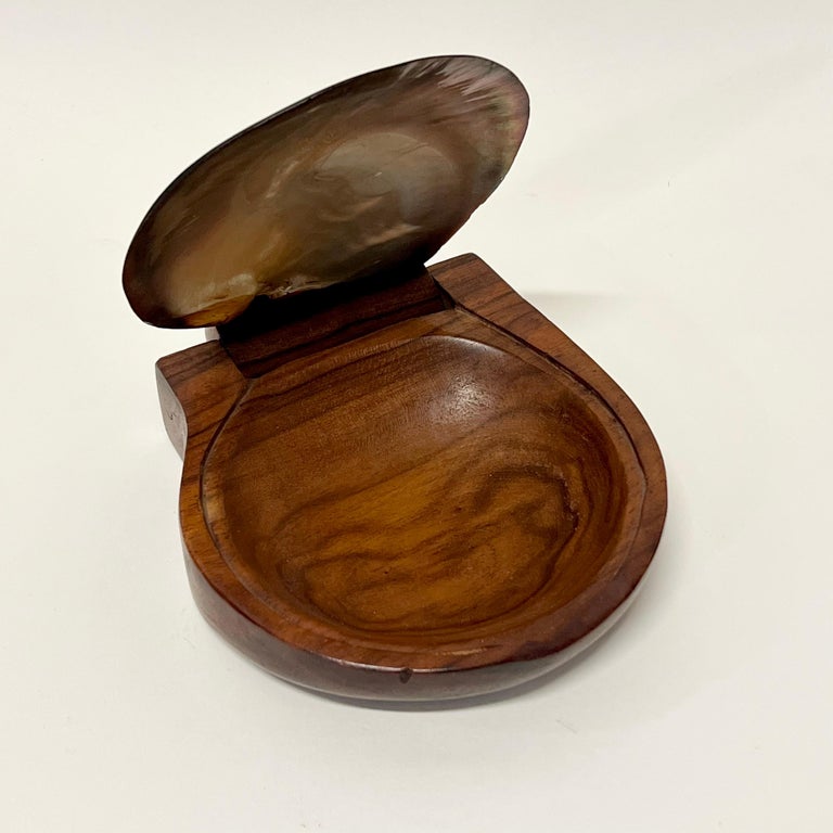 Vintage Wood and Abalone Box in manner of Alexandre Noll, circa 1950s ...