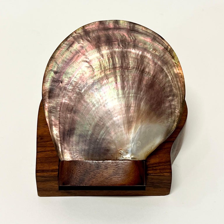 Vintage Wood and Abalone Box in manner of Alexandre Noll, circa 1950s ...