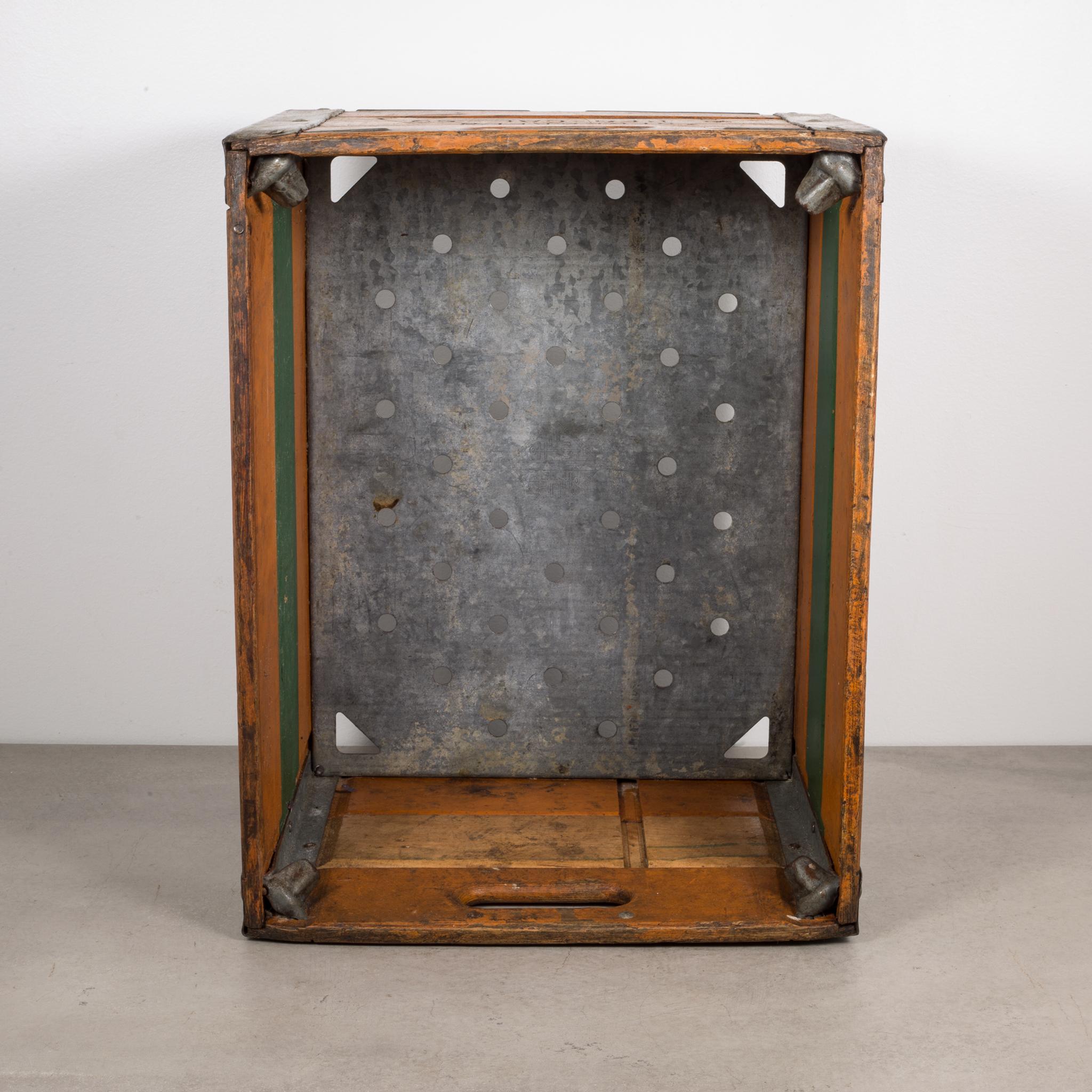 Vintage Wood and Metal Crate, circa 1940-1950s For Sale at 1stDibs ...