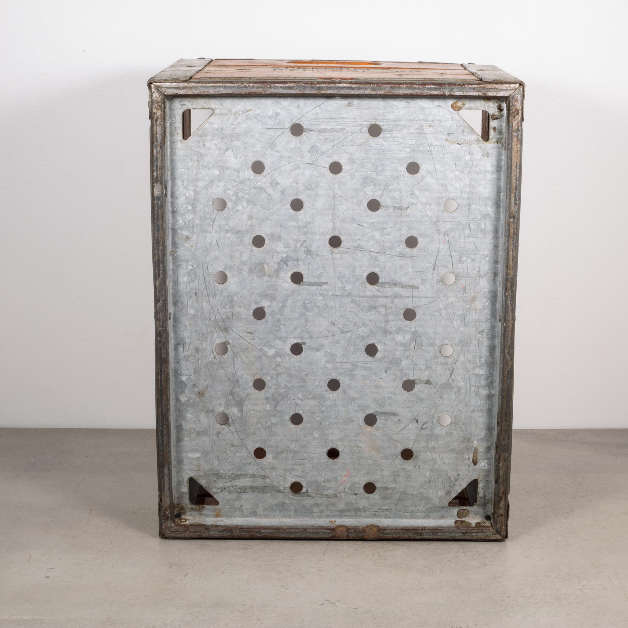 Vintage Wood and Metal Crate, circa 1940-1950s For Sale at 1stDibs ...