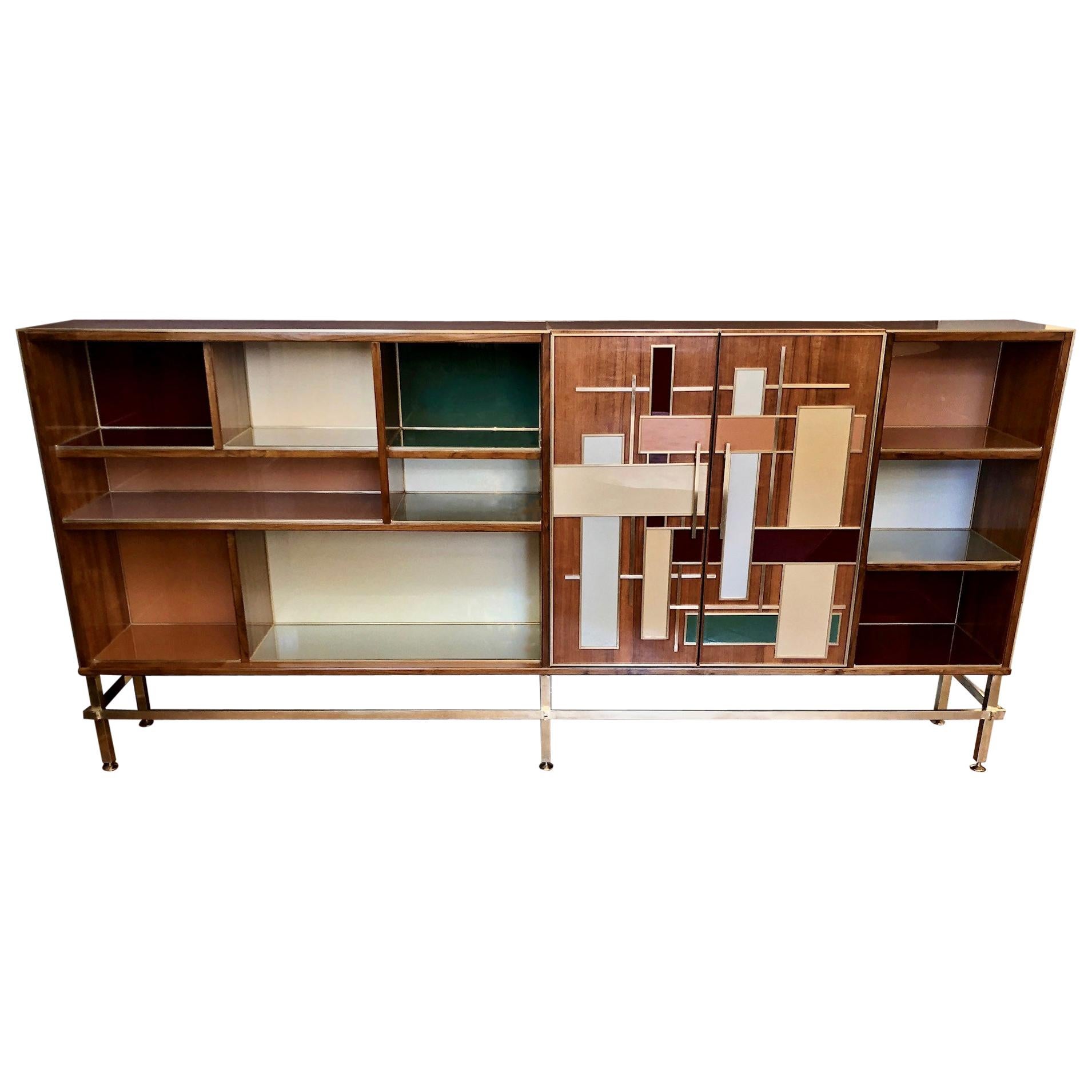 Pair of Antique Cast Iron Archival Library Bookcases by Snead at 1stDibs